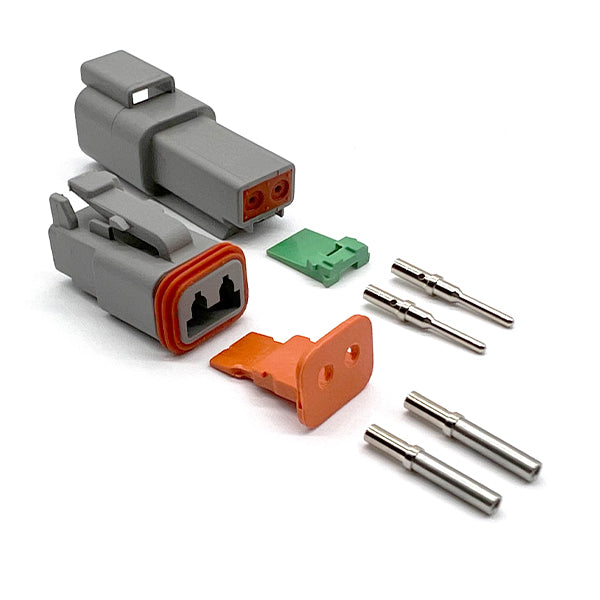 (1 Set) 2 Pin DT Water Proof Connector Assembly, Plug, Recepticle ...