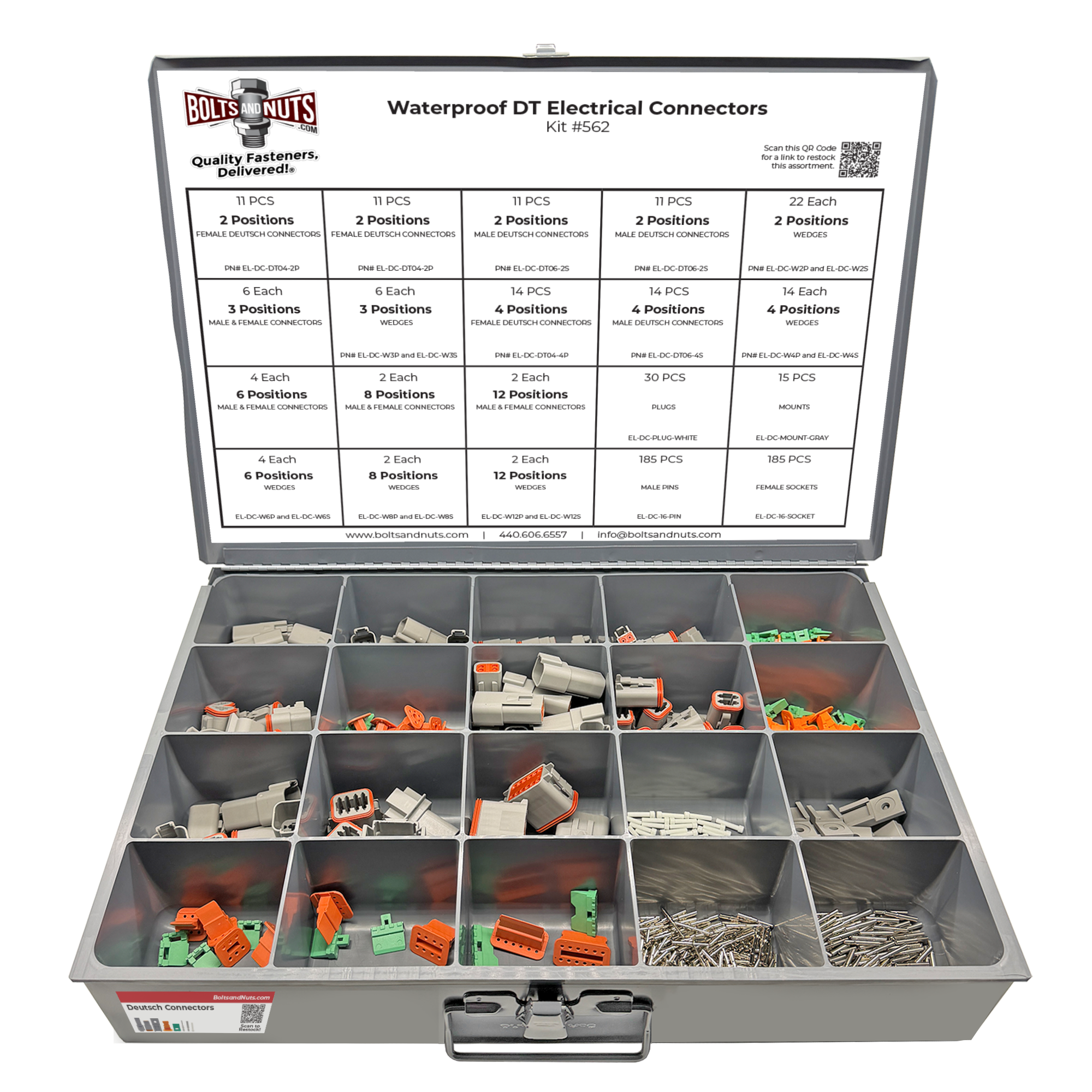 Waterproof Deutsch Electrical Connectors Assortment - 516 Pieces ...