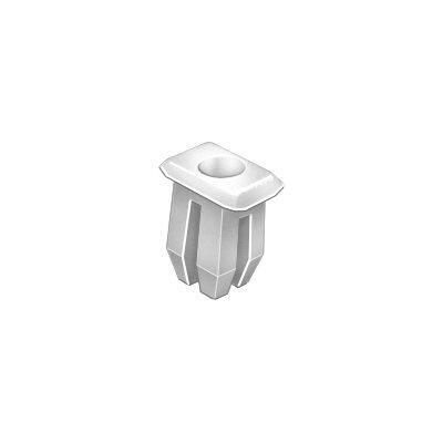 #6 White Nylon Square Nut Insert – BoltsandNuts.com