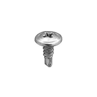 #8x1/2" Phillips Washer Head #2 TEK Screw, Zinc Clear – BoltsandNuts.com