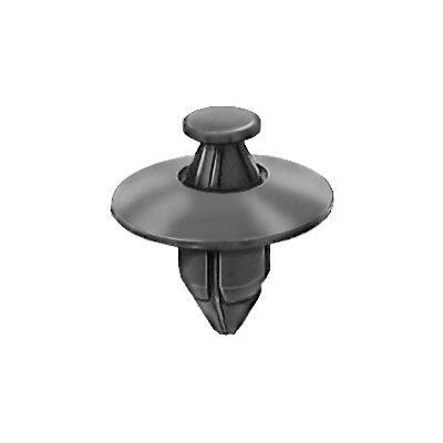 8mmx8mm Black Nylon Push Type Retainer with Drive Pin, 20mm Head ...