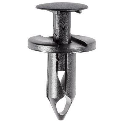 8mmx20mm Black Nylon Push-Type Retainer with Drive Pin w/ Closed End ...