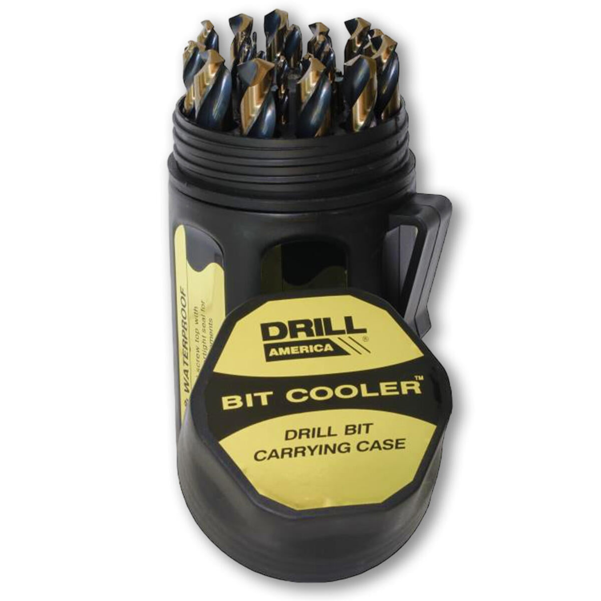 29 Piece HSS Black & Gold Jobber Drill Bit Set Shatter Proof Case ...