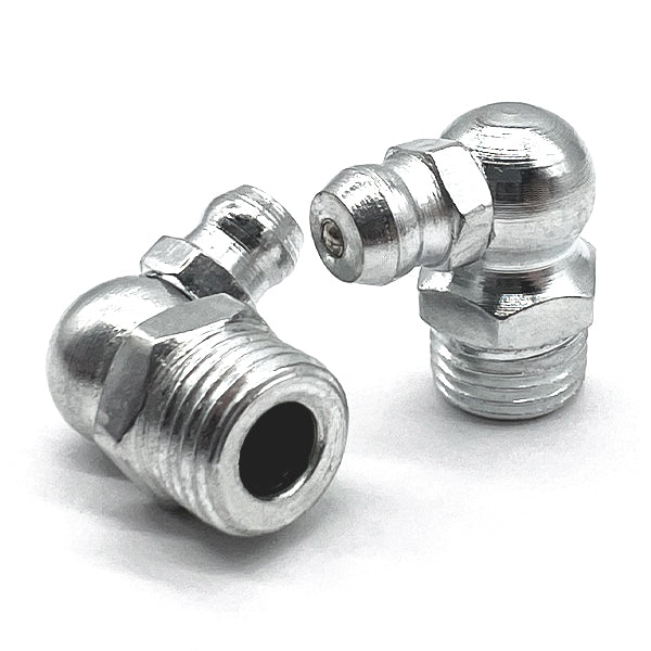 1/4"-28 Zerks Grease Fitting 90 Degree Steel Zinc – BoltsandNuts.com