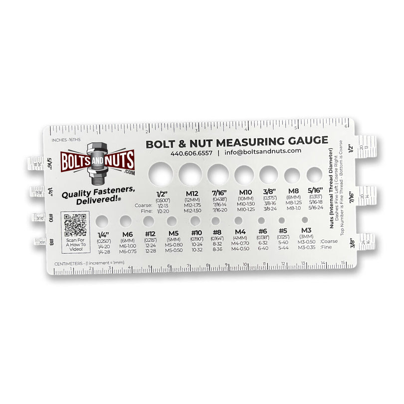 Vinyl Bolt & Nut Gauge – BoltsandNuts.com