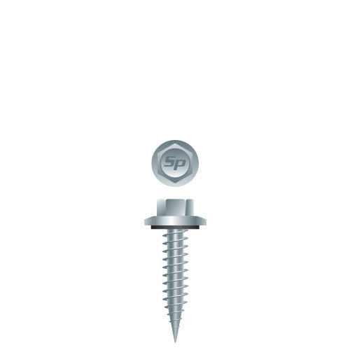 #17 Hex Flange Washer Head w/ Washer 17-14 x 1, 3/8 A.F., Type AB ...