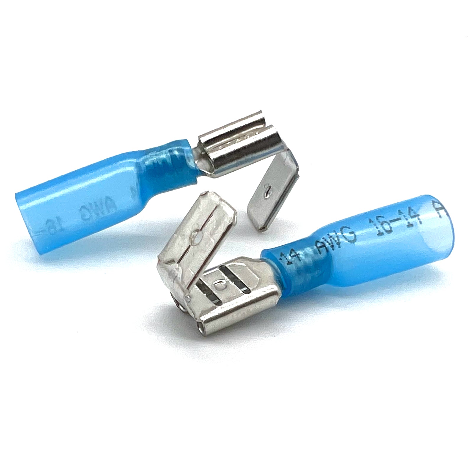 Blue Heat Shrink Marine Grade Piggy Back Connectors, AWG 16-14 ...