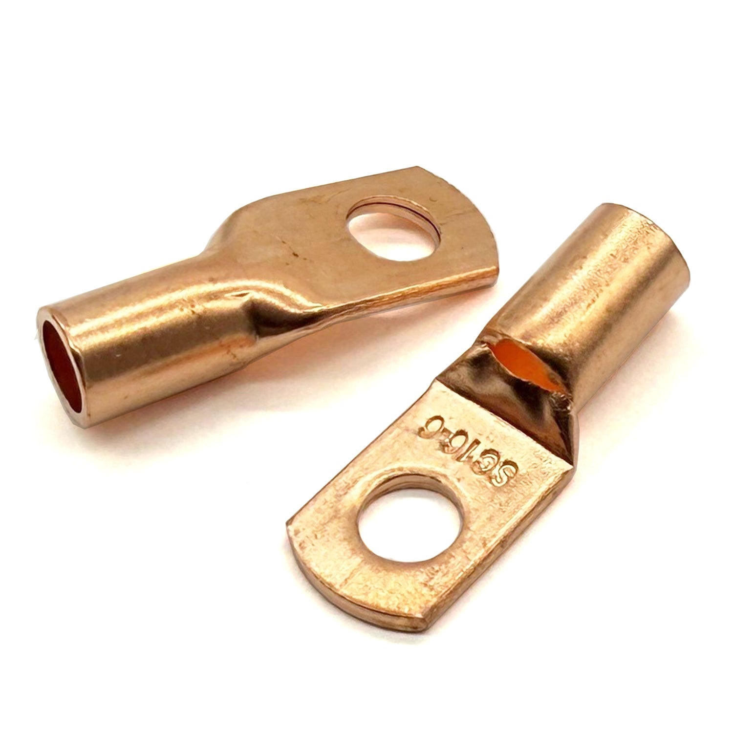 Copper Lug Terminal 6AWG, M6 (1/4") Hole, SC16-6 – BoltsandNuts.com