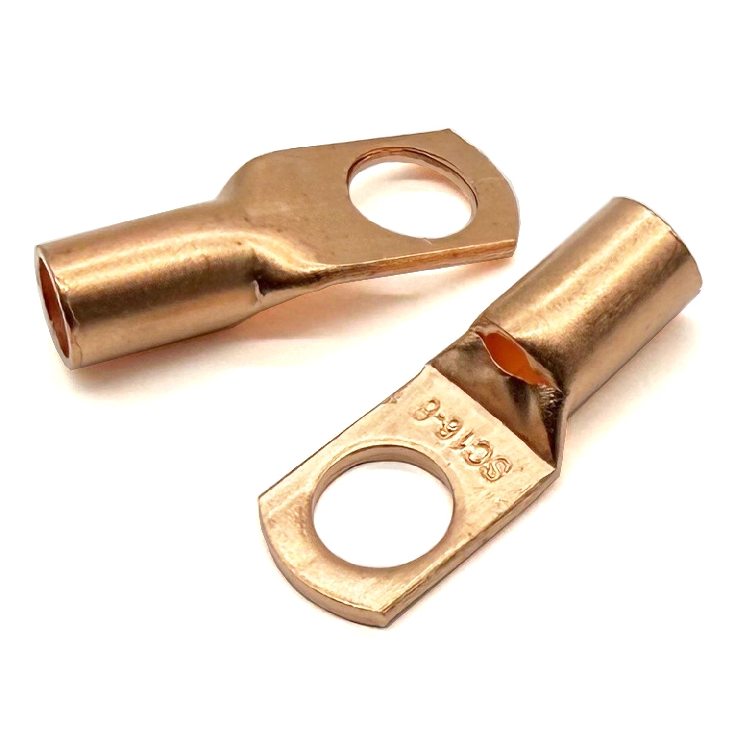 Copper Lug Terminal 6AWG, M8 (5/16") Hole, SC16-8 – BoltsandNuts.com