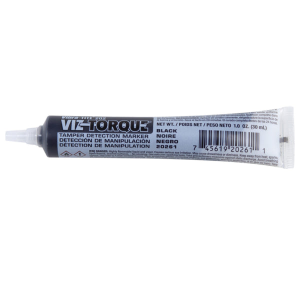 Viz-Torque® Tamper Detection Marker, Black, 1oz Plastic Tube ...