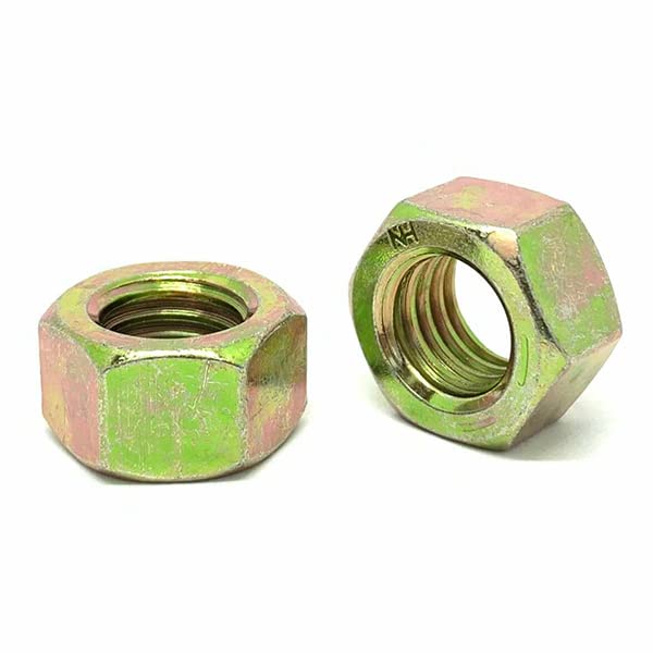 M4-0.7 Class 10 Finished Hex Nuts Coarse Thread Zinc Yellow ...