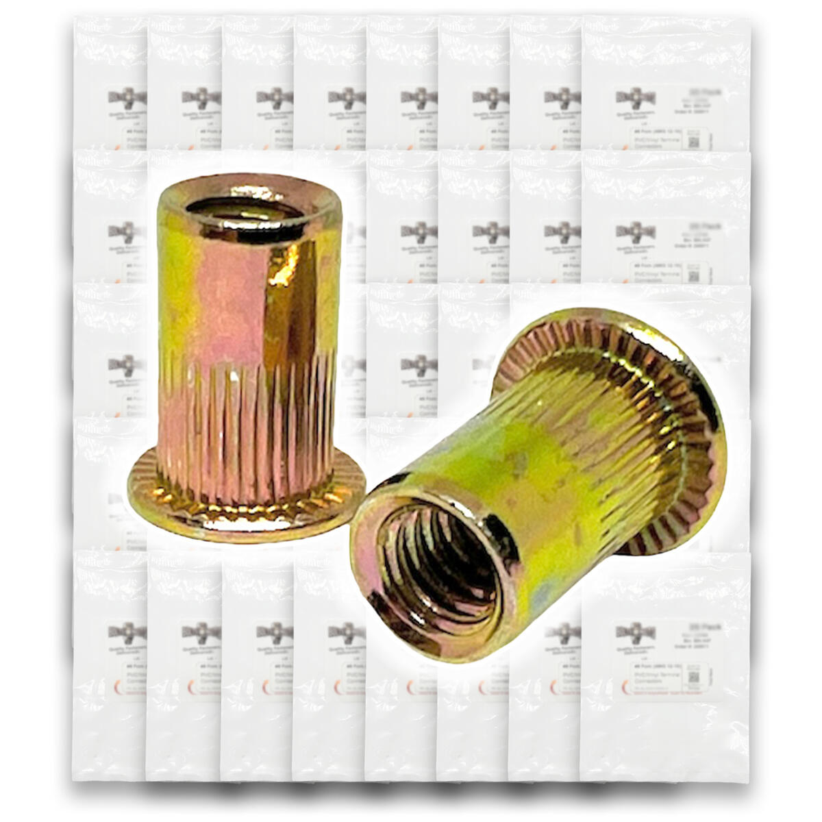 Inch & Metric Steel Rivet Nuts Zinc Yellow Assortment - 1060 PCS ...